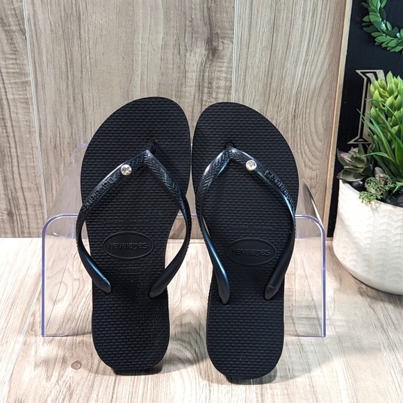 Havaianas | Shoes | Havaianas Girls Flip Flops Black Vacation Beachy ...